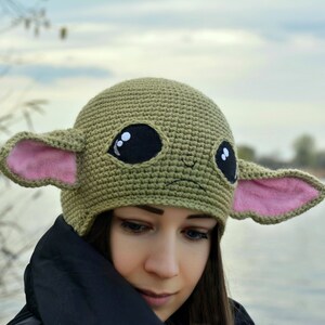 Knit Baby Yoda Hat With Eyes Crochet Baby Yoda Beanie Baby - Etsy