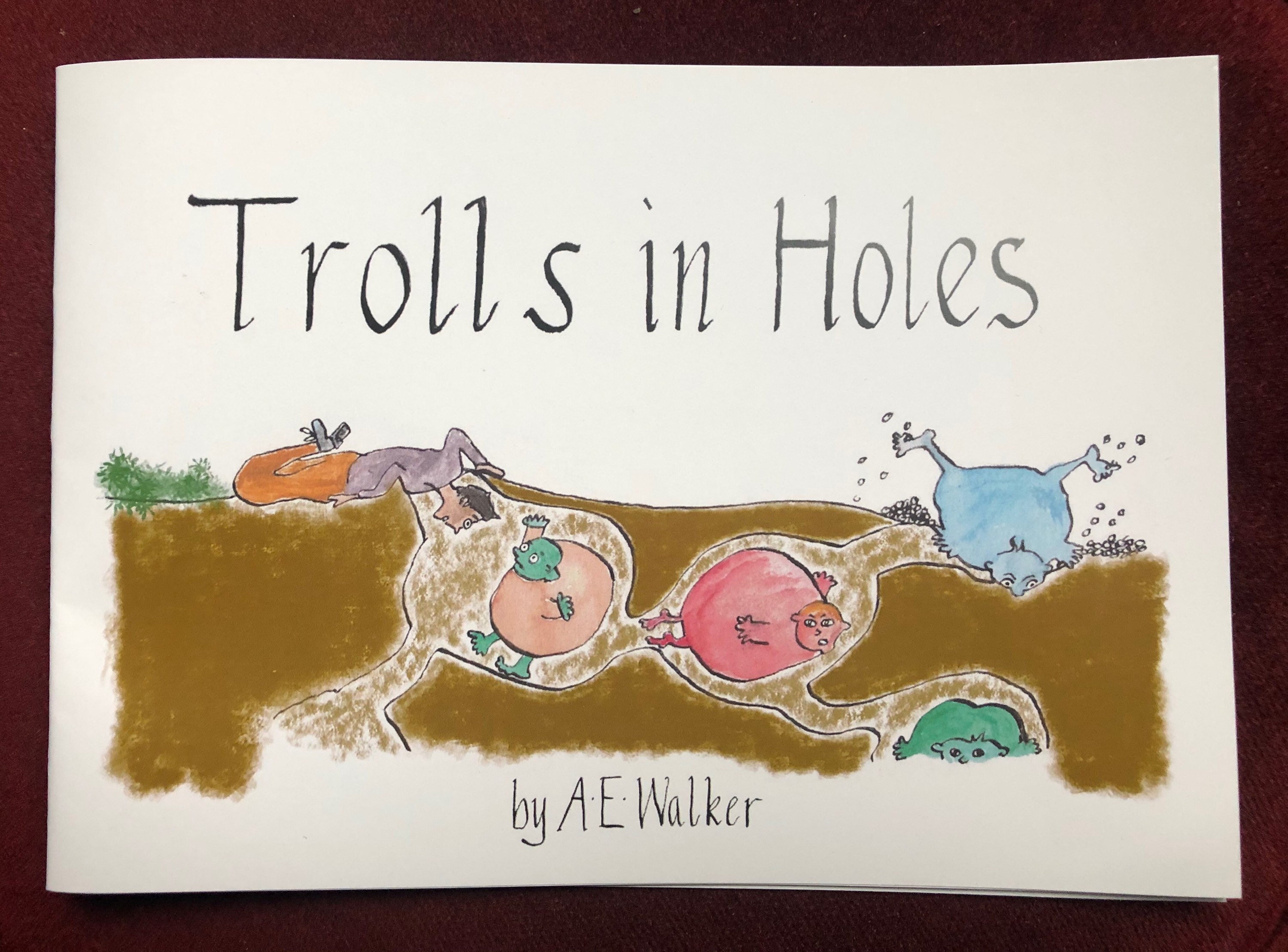 Trolls in Holes an Illustrated Poem - Etsy UK
