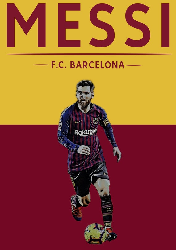 Custom A4 Footballer Poster | Etsy