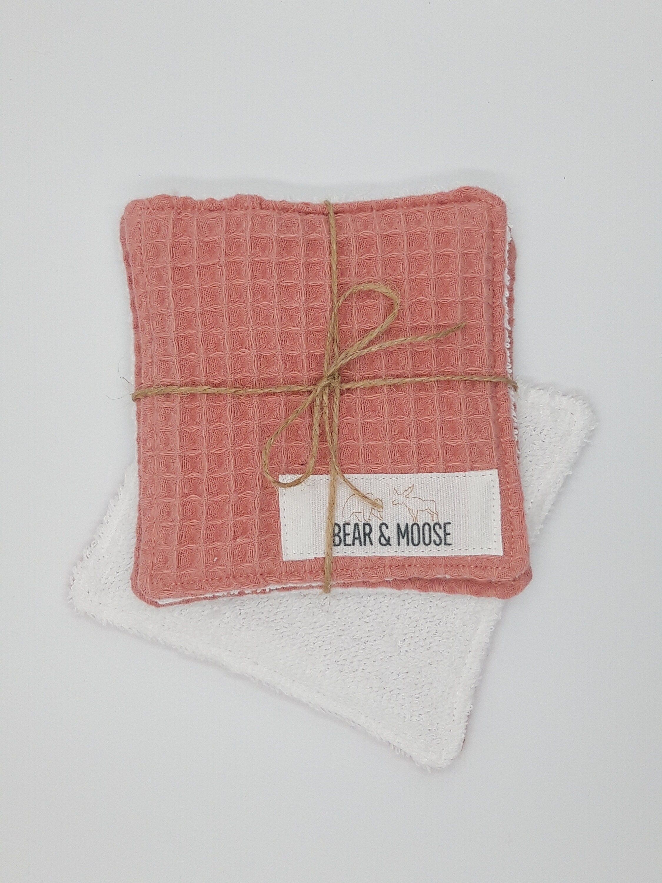 Pink Knit Reusable Face Pads 2 Pack - Etsy