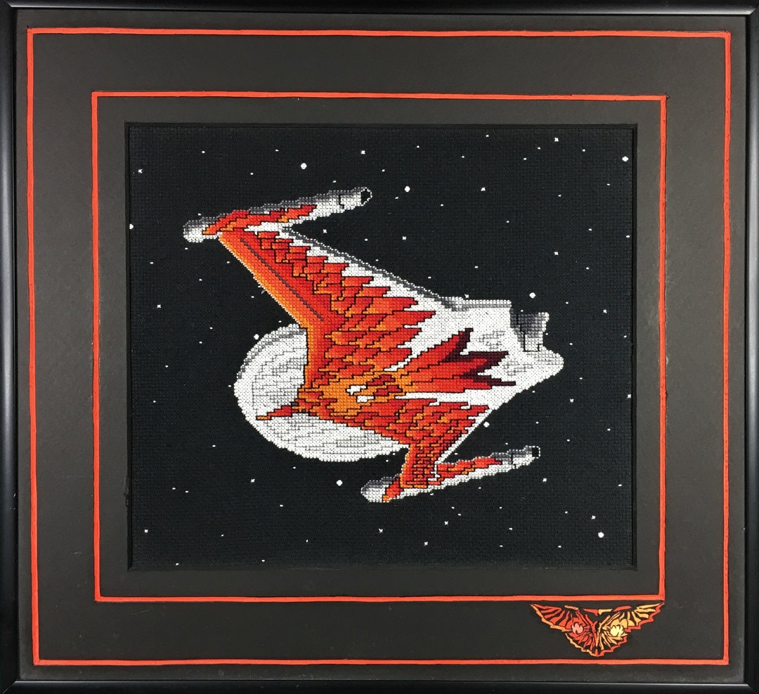 Sci-fi Cross Stitch Pattern: Bird of Prey, Sci-fi Cross Stitch, Pdf ...