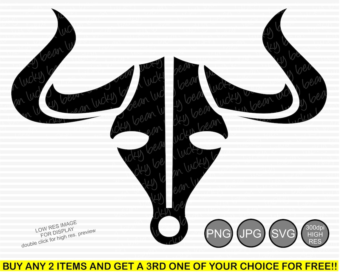 Steer head svg cut file.pngjpg.Stylized steer stencil | Etsy
