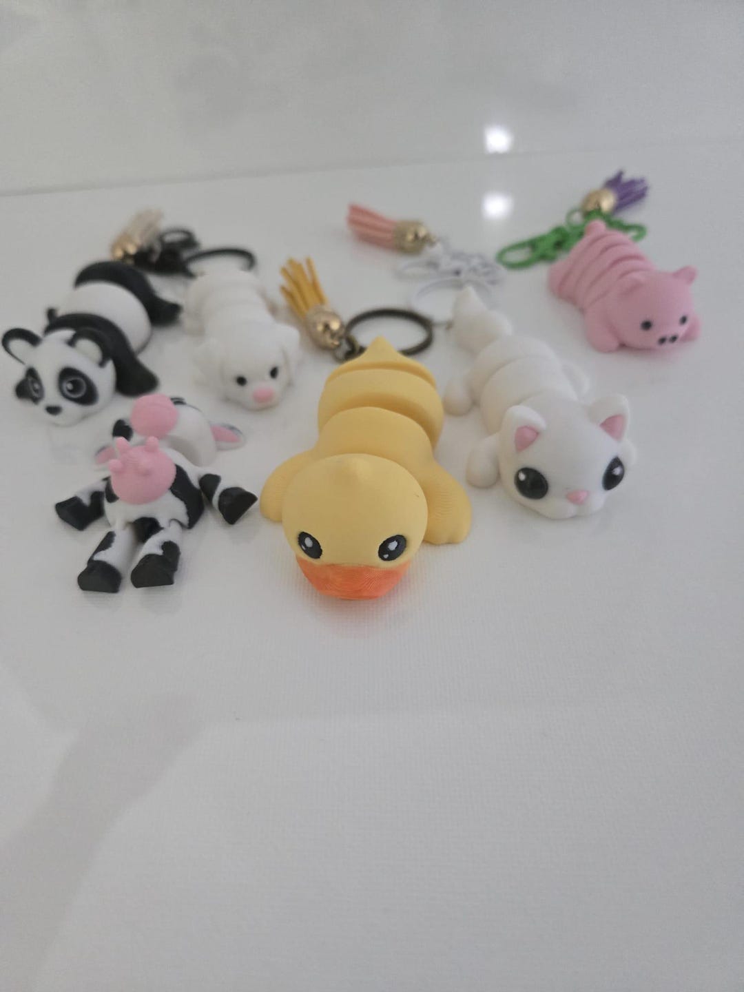 Cute and Flexible Animal Keychains. They Come With a Collectible Card ...
