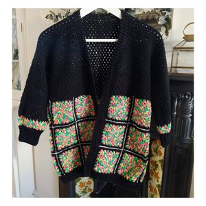 Hand Crocheted Cardigan, Handmade Cardi, Sustainable Fashion - Etsy