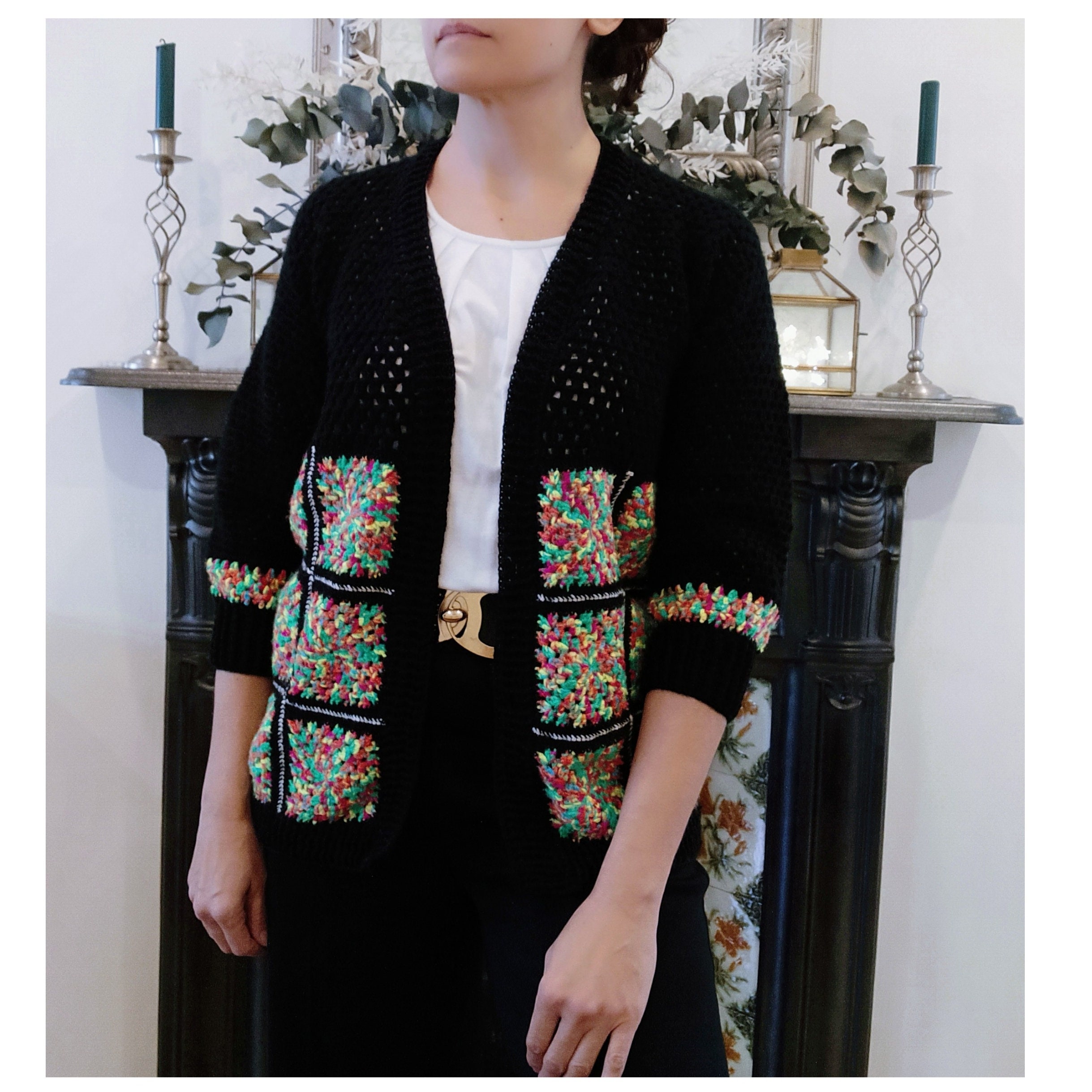 Hand Crocheted Cardigan, Handmade Cardi, Sustainable Fashion - Etsy
