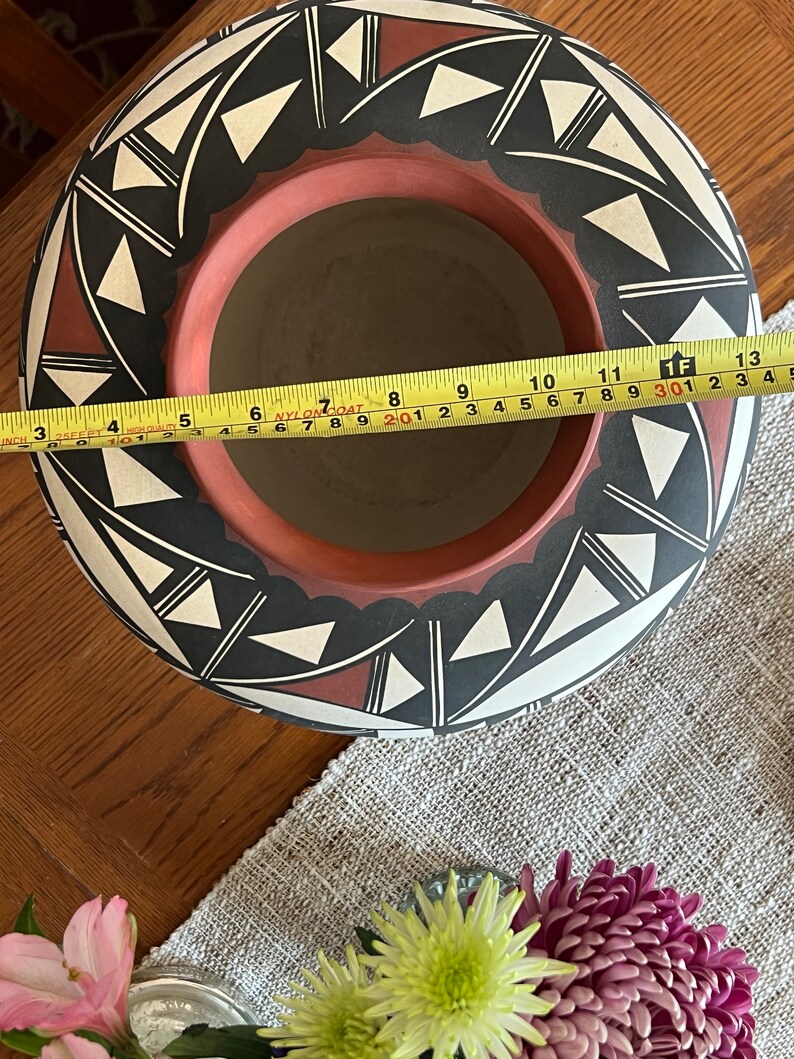 Acoma Style Large Pottery Vase - Etsy