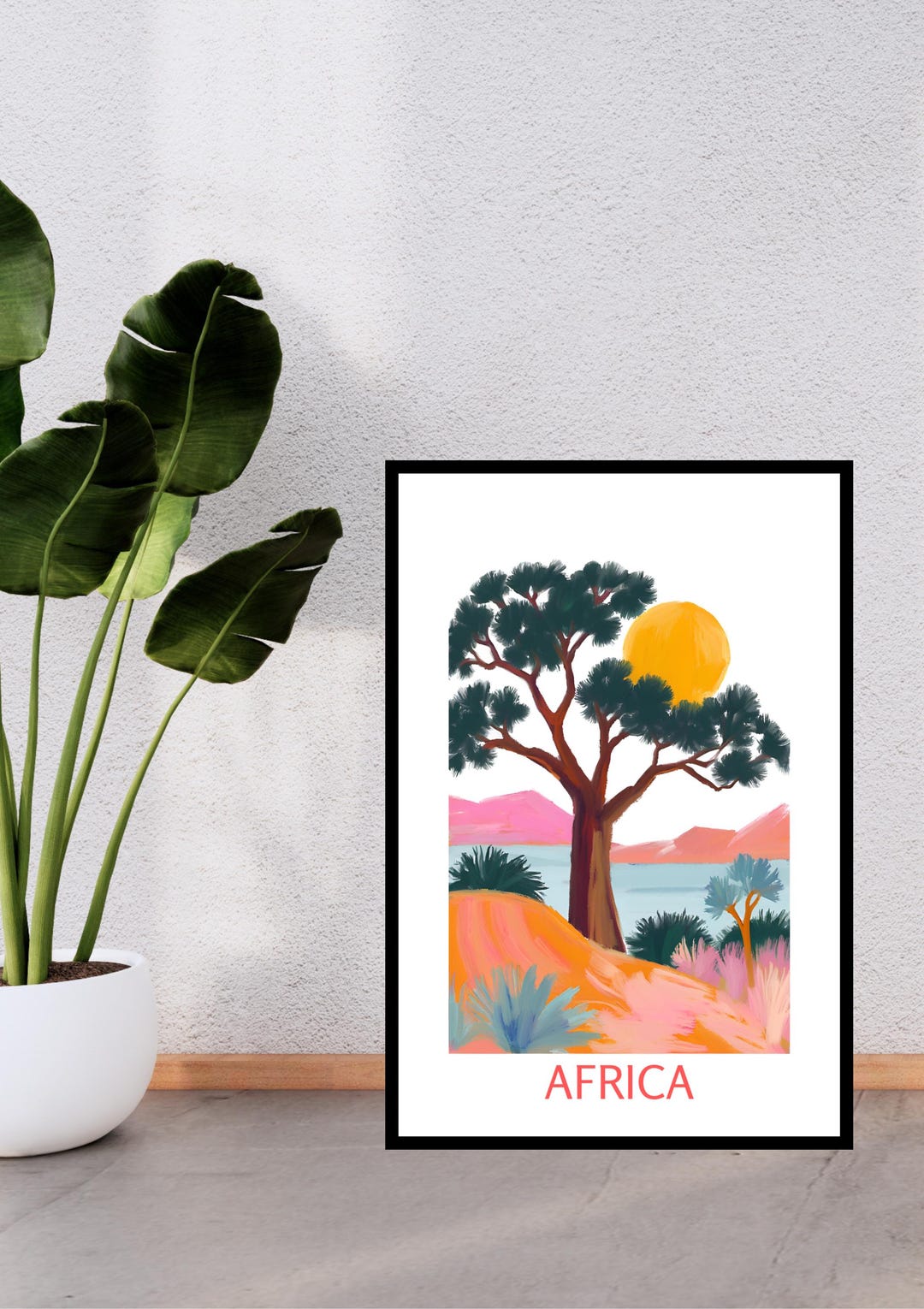 AFRICA Printable Poster, Travel Art, Poster Print, Digital Art, Wall ...