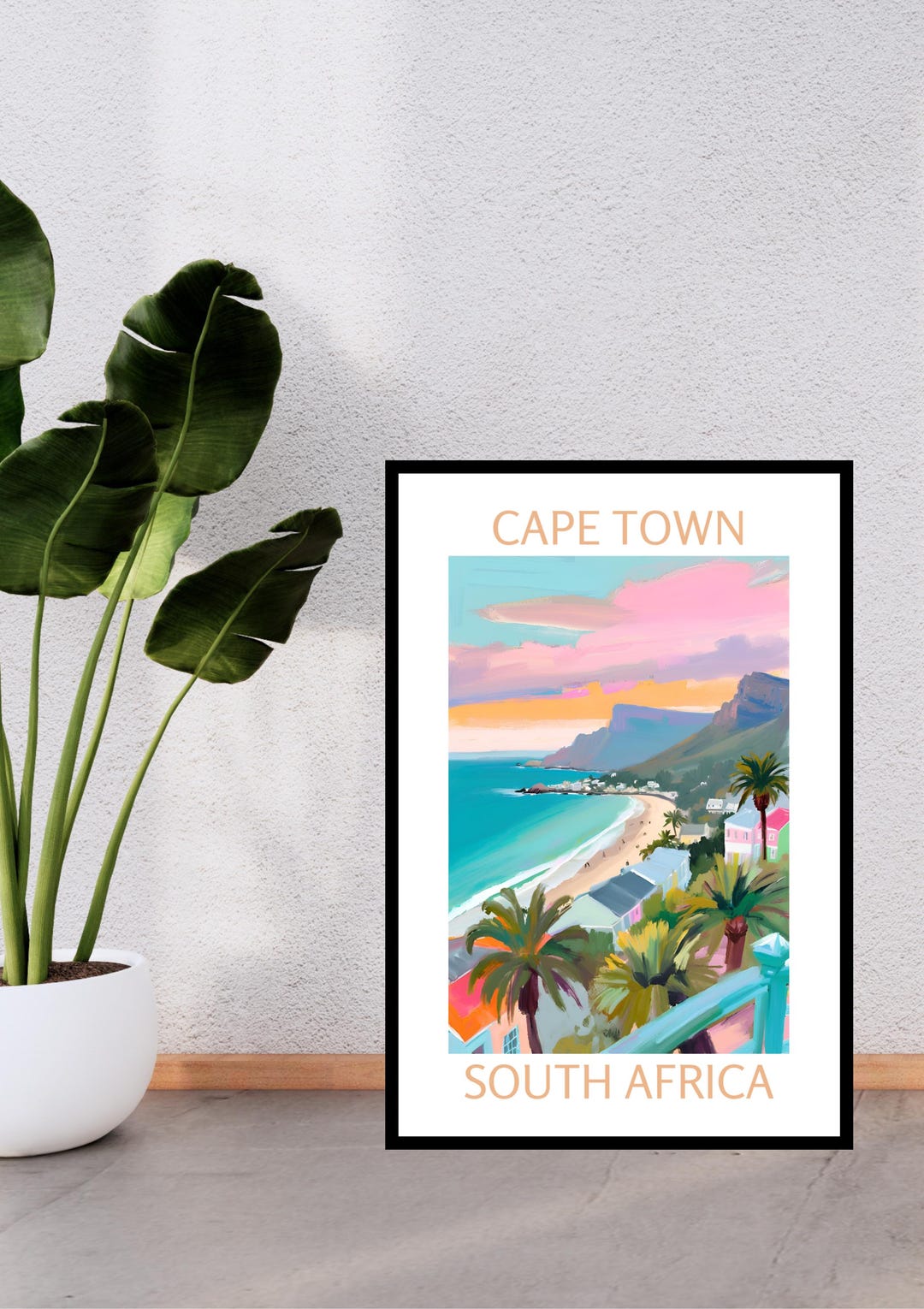 CAPE TOWN Printable Poster, Travel Art, Poster Print, Digital Art, Wall ...