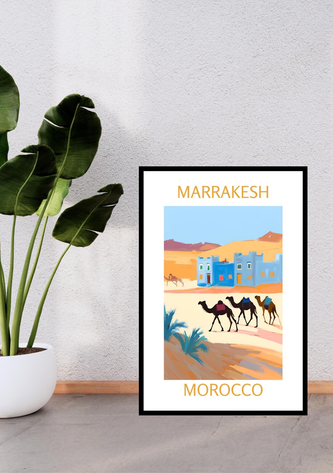 MARRAKESH Printable Poster, Travel Art, Poster Print, Digital Art, Wall ...
