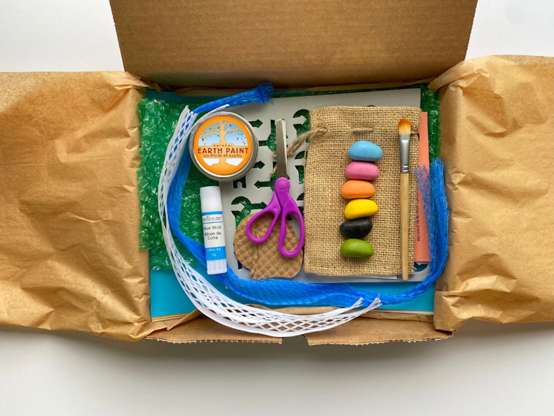 Texture Tracking Art Box Kids Art Kit DIY Birthday Gift - Etsy