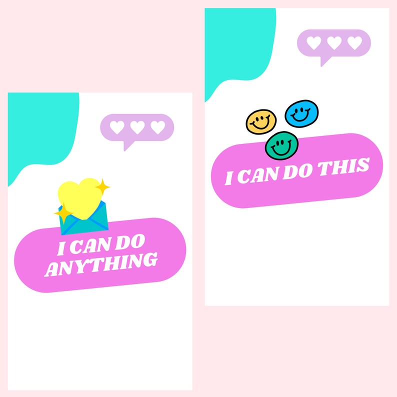 Positive Self-talk Cards | Empowering Girls | Affirmation Cards for ...