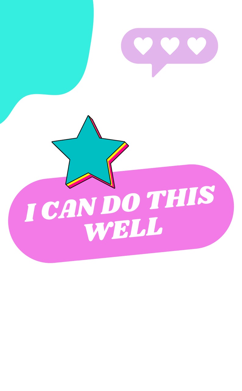 Positive Self-talk Cards | Empowering Girls | Affirmation Cards for ...