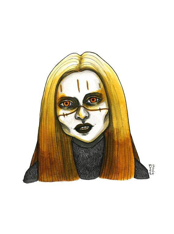 Princess Nuala Original Ink Drawing | Etsy