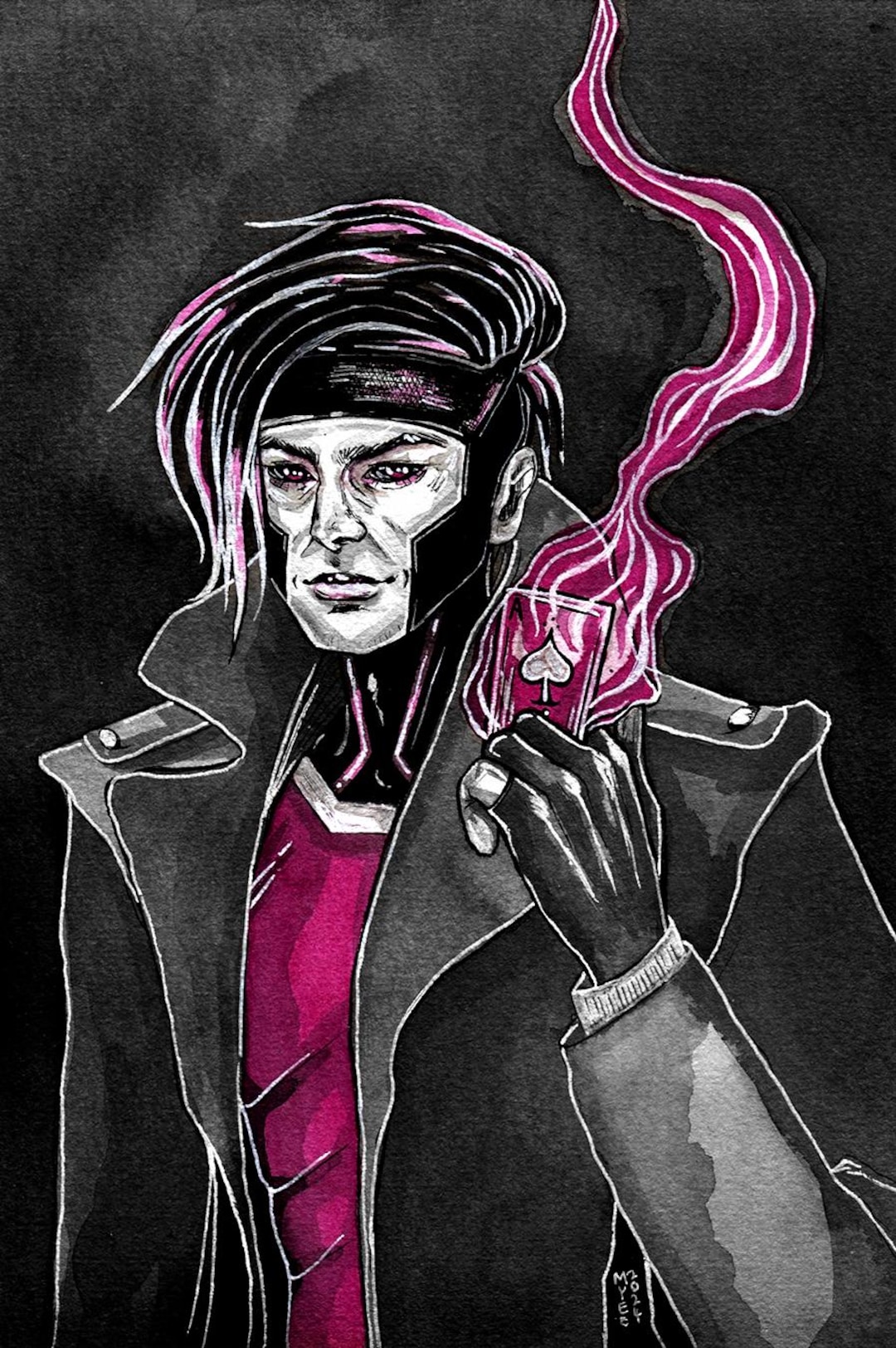 Gambit | Original Ink Drawing - Etsy