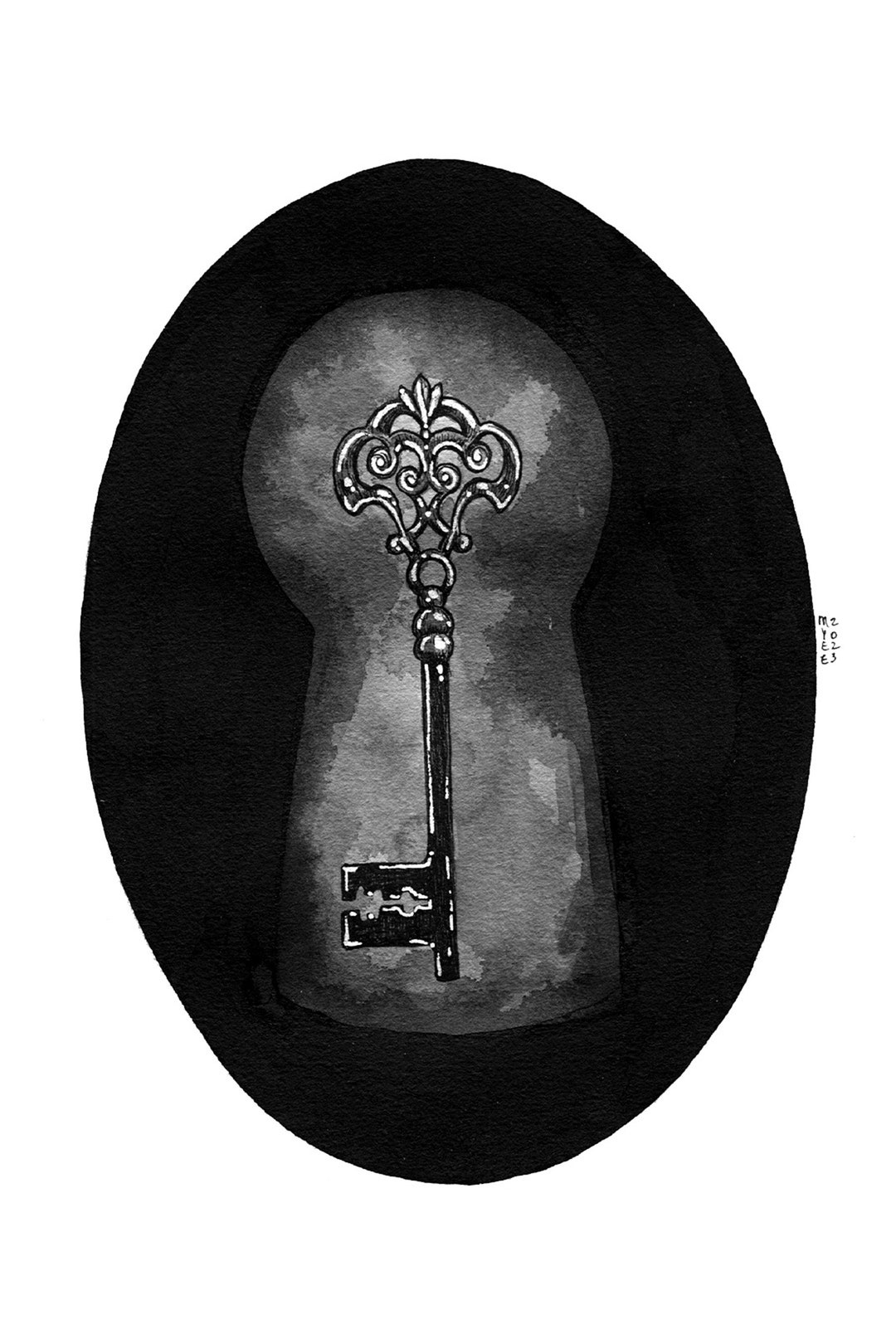 Enter | Original Ink Drawing - Etsy