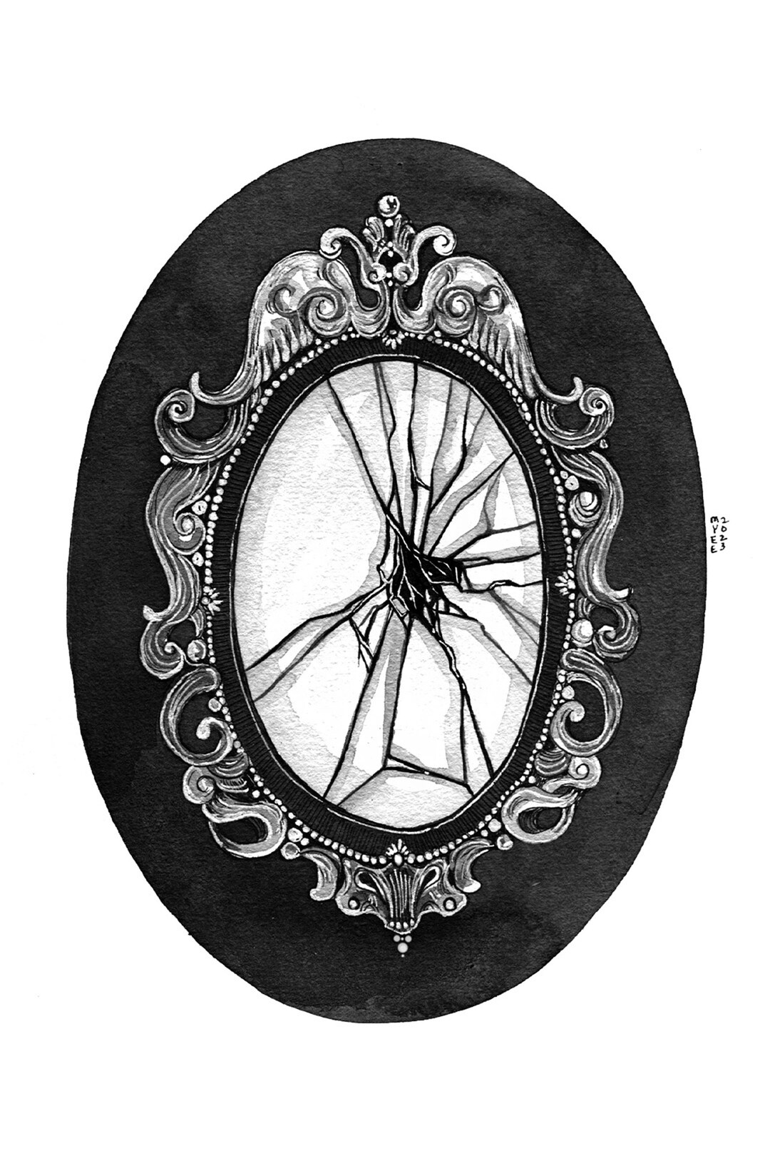Scry | Original Ink Drawing - Etsy