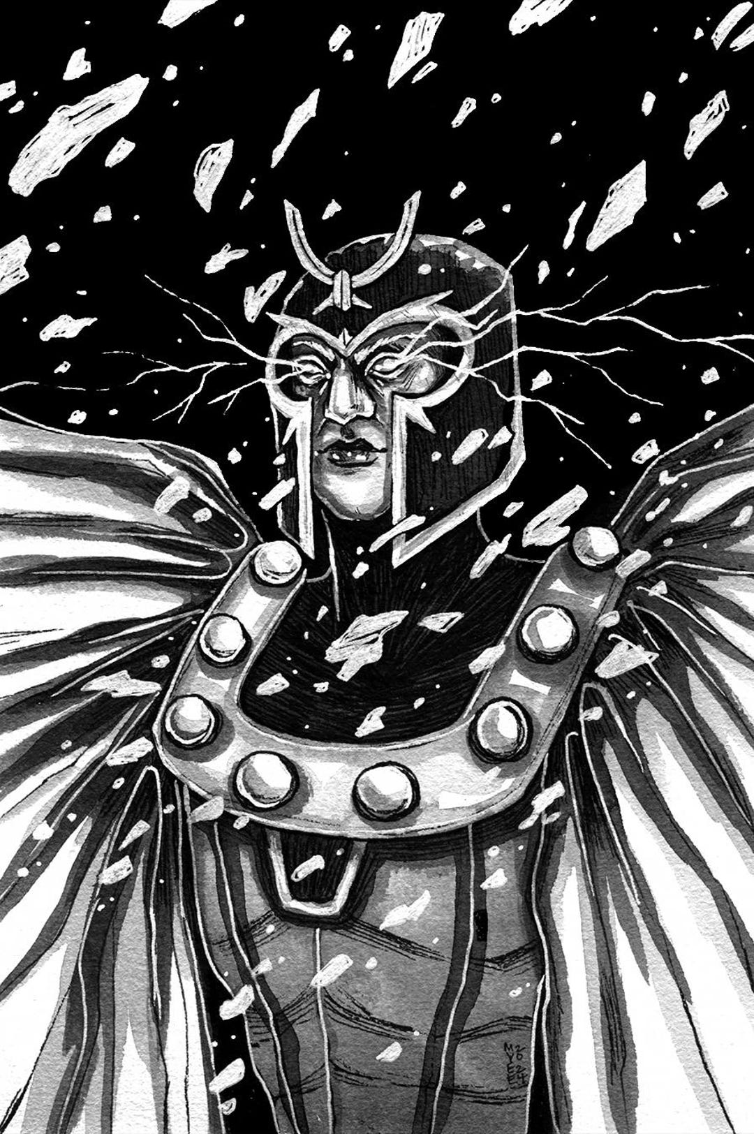 Magneto Original Ink Drawing - Etsy