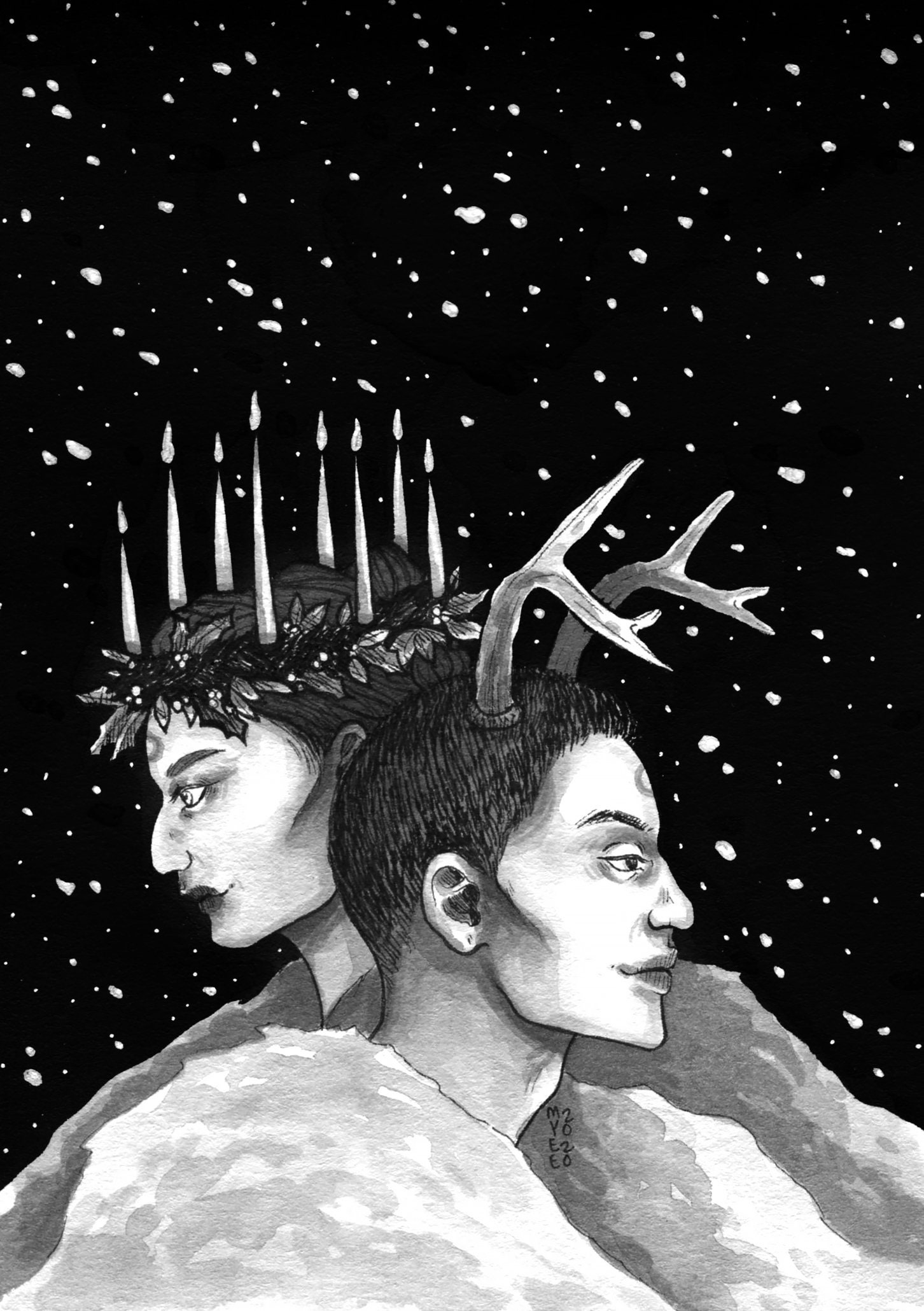 Winter Solstice Drawing