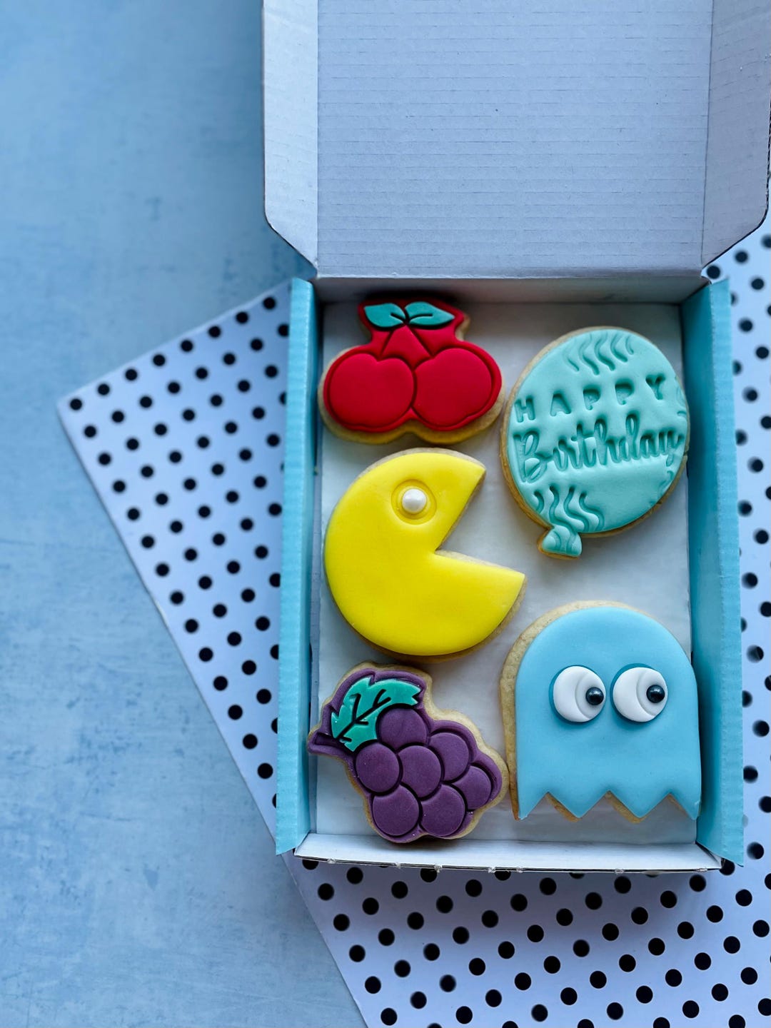 Pac Man Fruit Retro Game Biscuits Friendship, Wellbeing, Mental Health ...