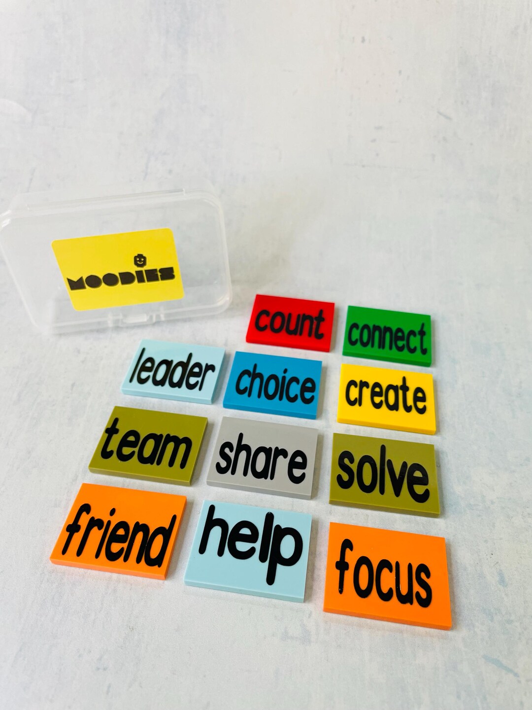 Vocabulary Bricks Visual Word Tiles | Explore Feelings Through Play ...