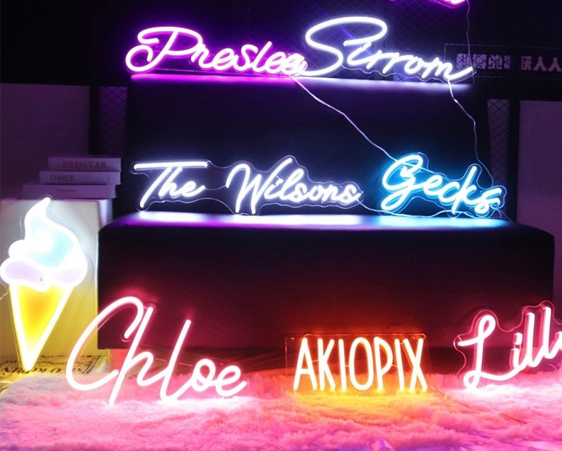 Custom Neon Sign | Neon Sign | Wedding Neon Sign | Led Neon Sign | Name ...