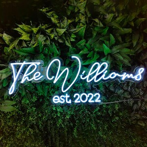 Custom Wedding Neon Sign, Battery Operated Upgrade Available ...