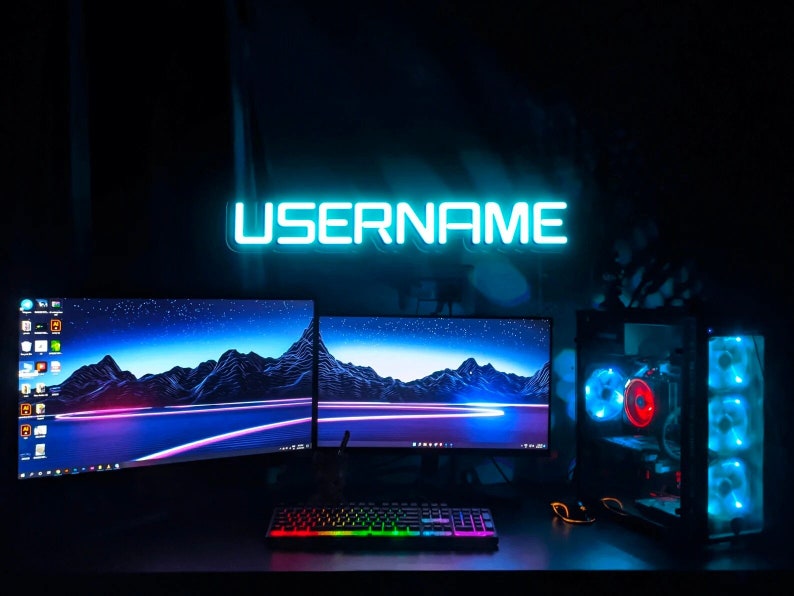 Custom Game Room Neon Sign, Personalize Gamer Light, Gamer Gift, Game ...