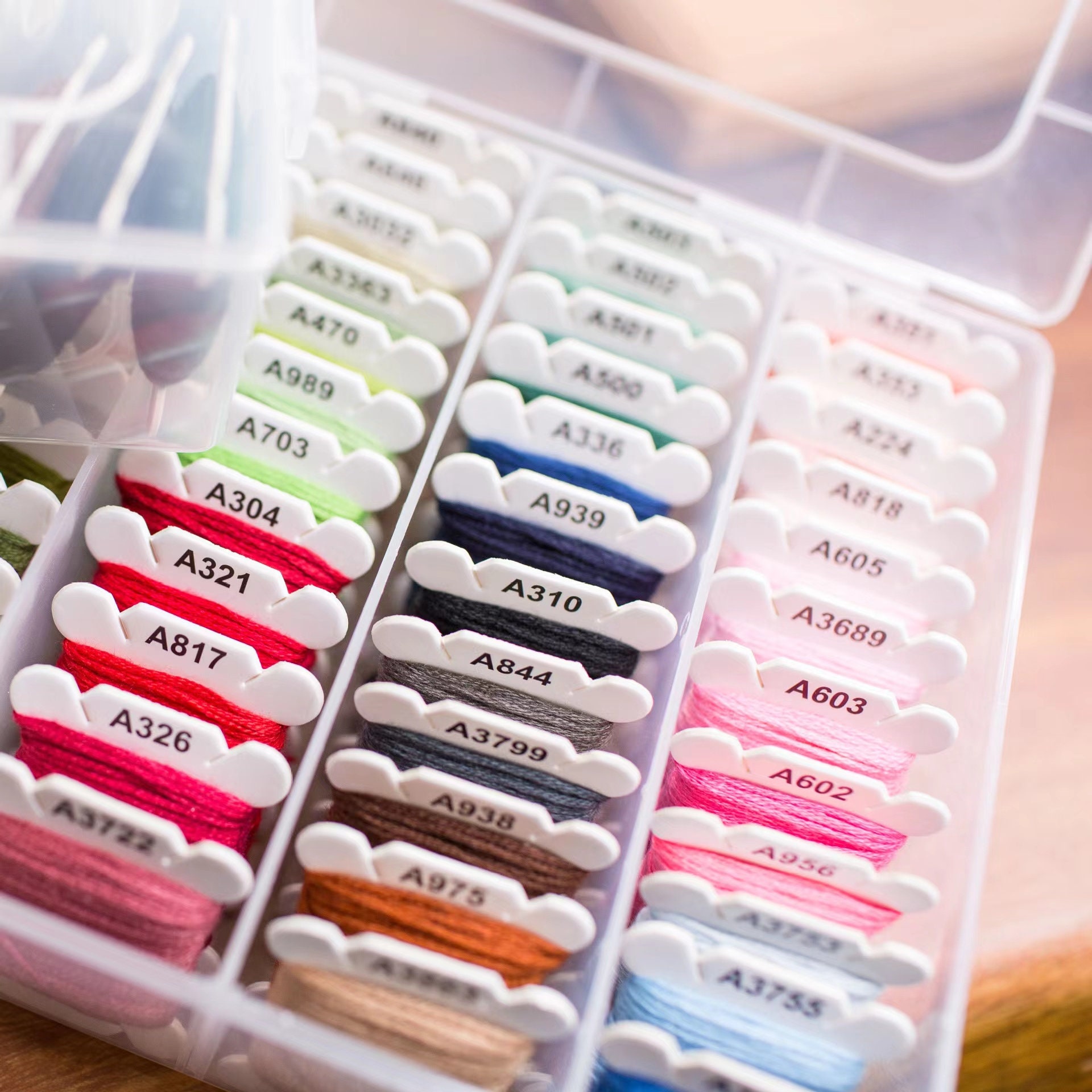 80 Colours Embroidery Floss Box for Cross Stitchembroidery | Etsy