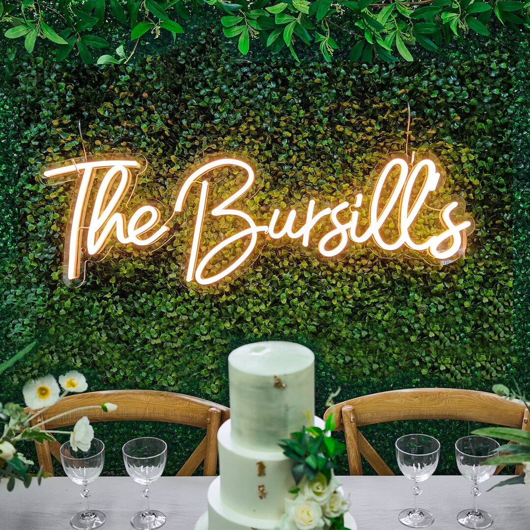 Custom Neon Sign Wedding Decor, Neon Wedding Sign Wedding Reception ...