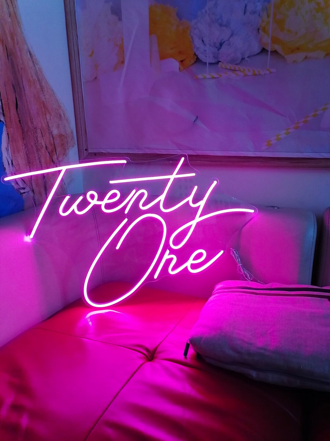 21 Twenty One Custom Neon Sign for Birthday Decor,number LED Light ...