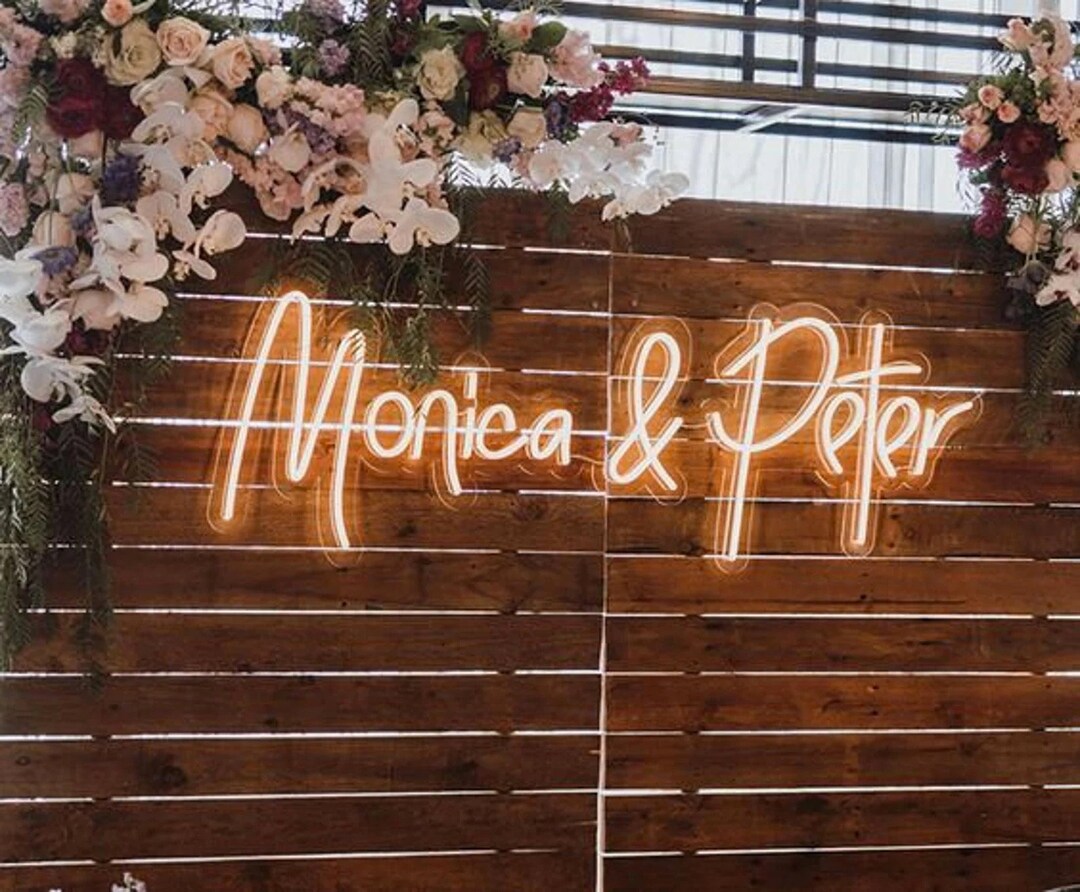 Neon Wedding Sign Custom Wedding Decor, Custom Sign Wall Decor, Custom ...