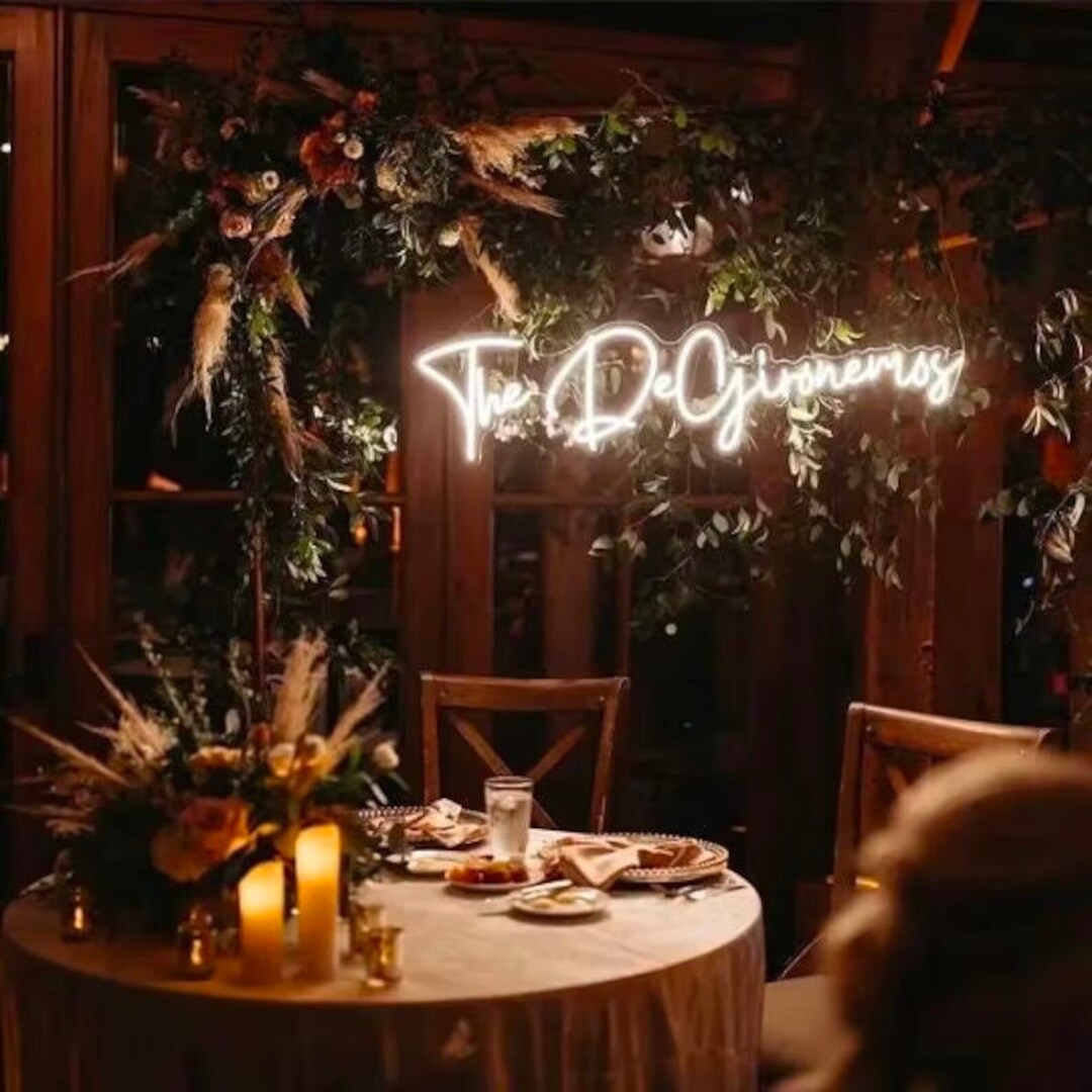 Custom Neon Sign | Neon Sign | Personalized Gifts | Wedding Signs ...