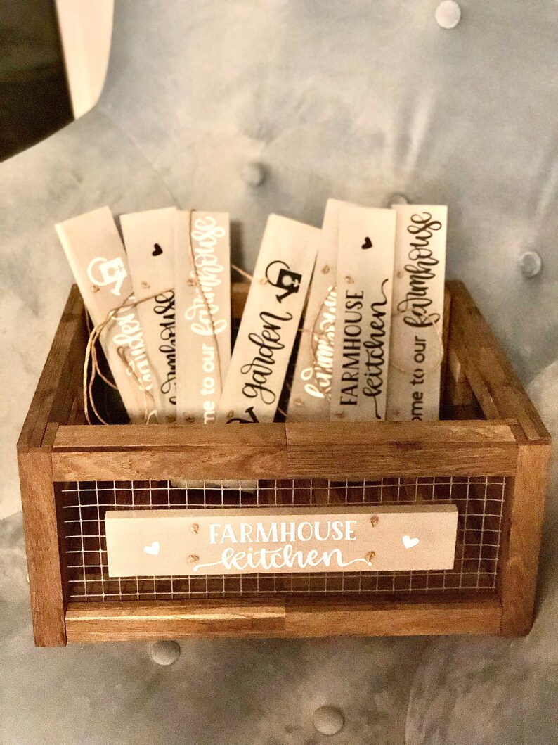 Wooden Sign Garden Farmhouse Kitchen Shield Shabbychic - Etsy