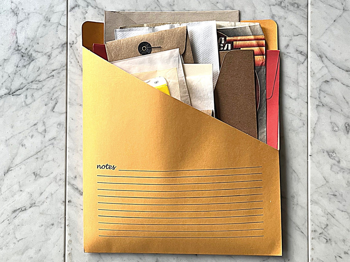 40 Piece Junk Journal Envelope Kit - Variety of Sacks, Sleeves ...