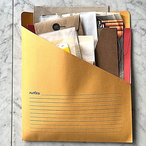 40 Piece Junk Journal Envelope Kit - Variety of Sacks, Sleeves ...