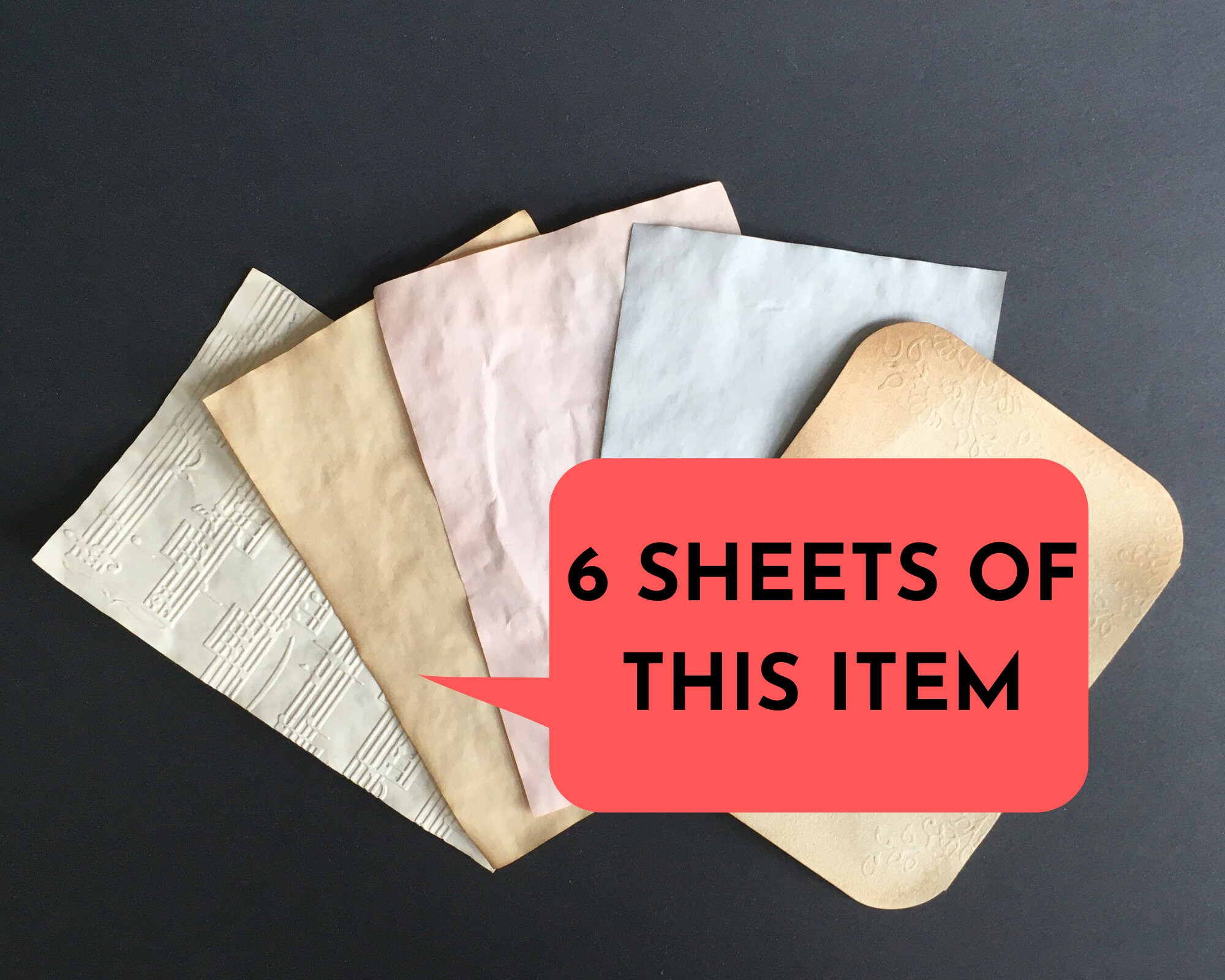 10 Piece Stained Paper Sample Collection - All 4" X 6" - Tea, Avocado ...