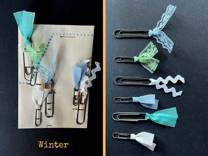 Four Seasons Altered Paper Clips: Vintage Lace Planner Decoration and ...