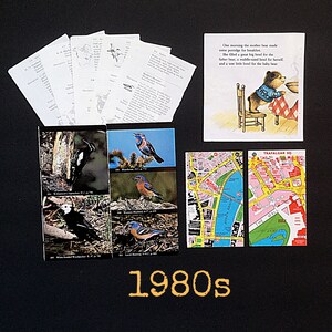 Vintage Paper Bundle - 6 Decades of Paper Pieces From 1940s, 1950s ...