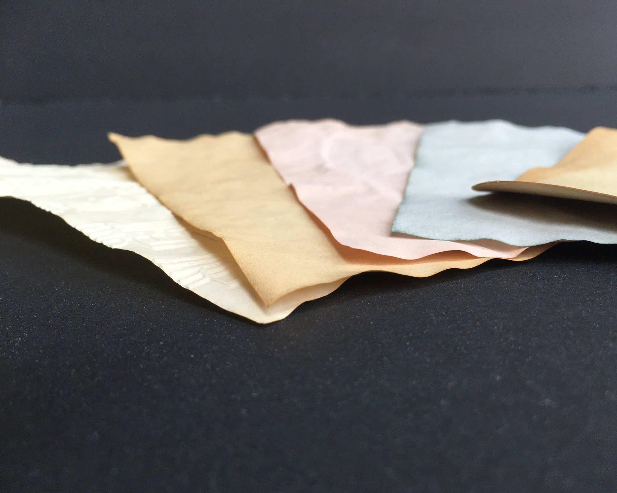 10 Piece Stained Paper Sample Collection - All 4" X 6" - Tea, Avocado ...
