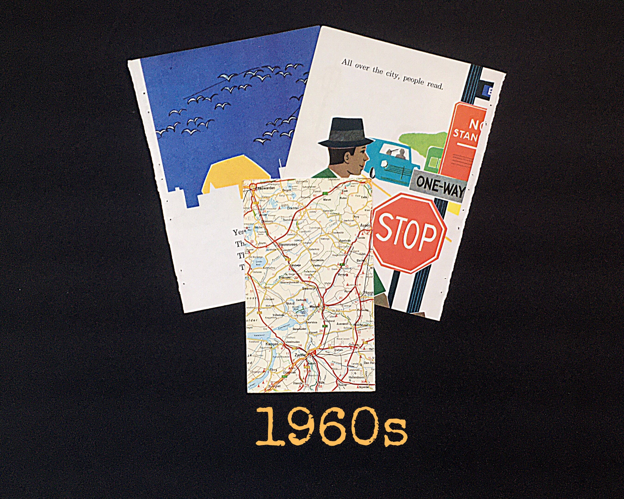 Vintage Paper Bundle - 6 Decades of Paper Pieces From 1940s, 1950s ...