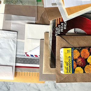 40 Piece Junk Journal Envelope Kit - Variety of Sacks, Sleeves ...