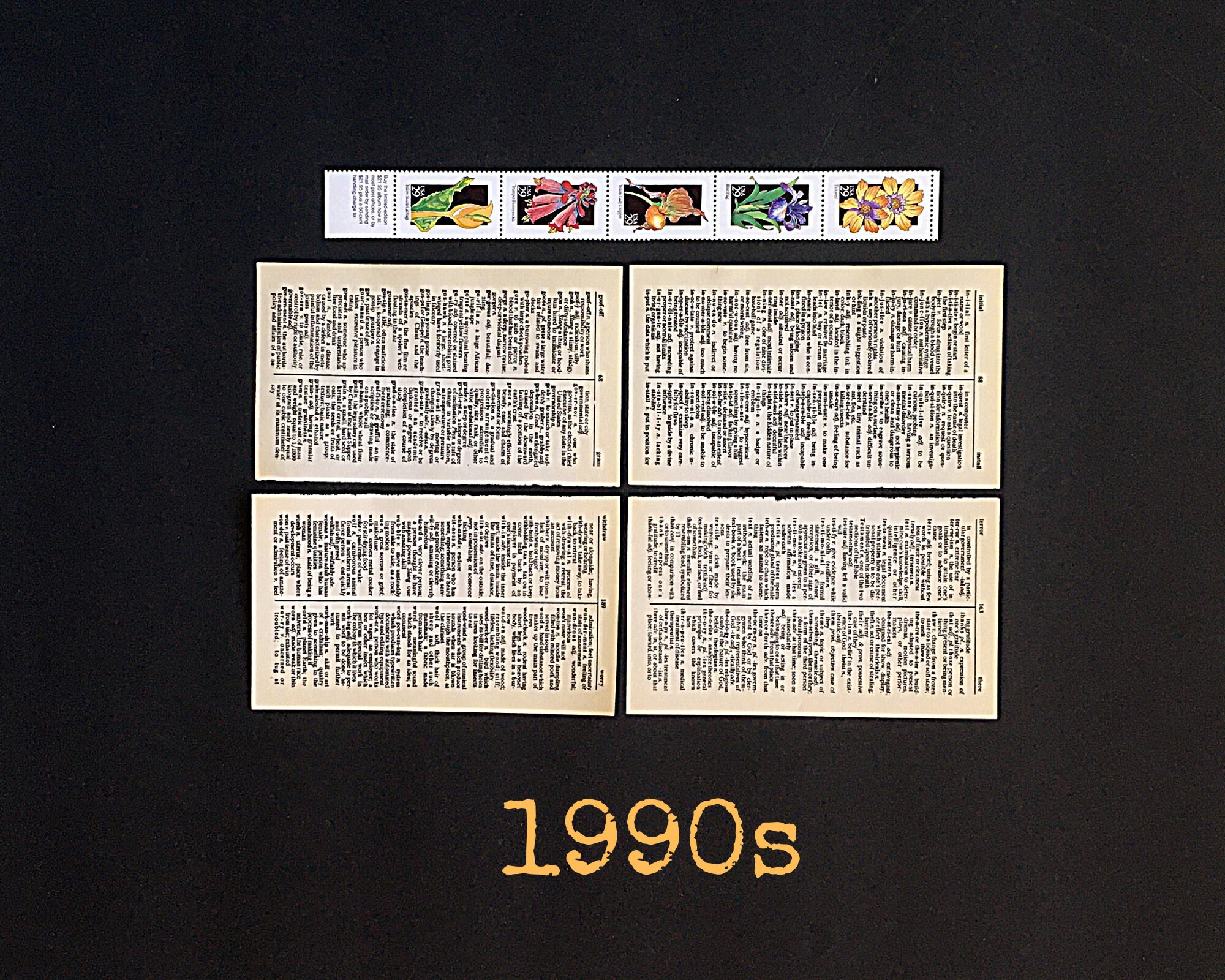 Vintage Paper Bundle - 6 Decades of Paper Pieces From 1940s, 1950s ...