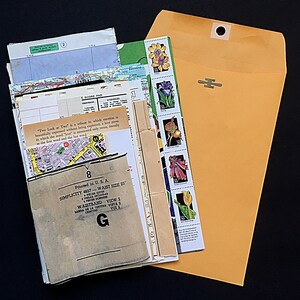 Vintage Paper Bundle - 6 Decades of Paper Pieces From 1940s, 1950s ...