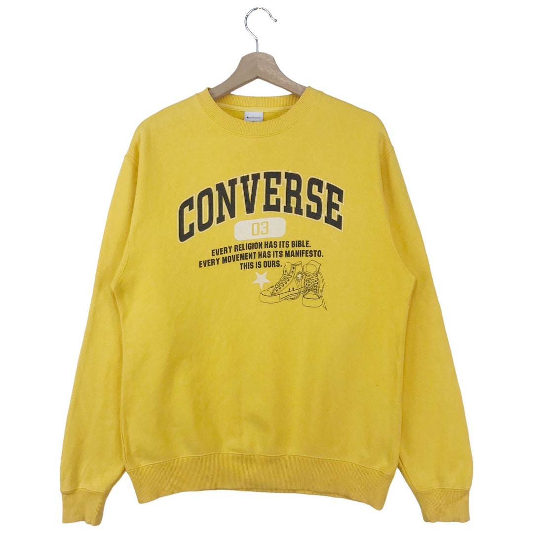 Vintage Converse Sweatshirt Crewnec Big Logo Converse All Star Pullover ...