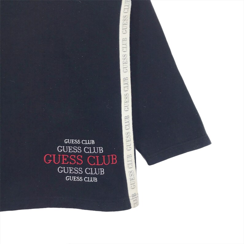 Vintage Guess Sweatshirt Big Logo Pullover Spellout Guess Club Sport ...