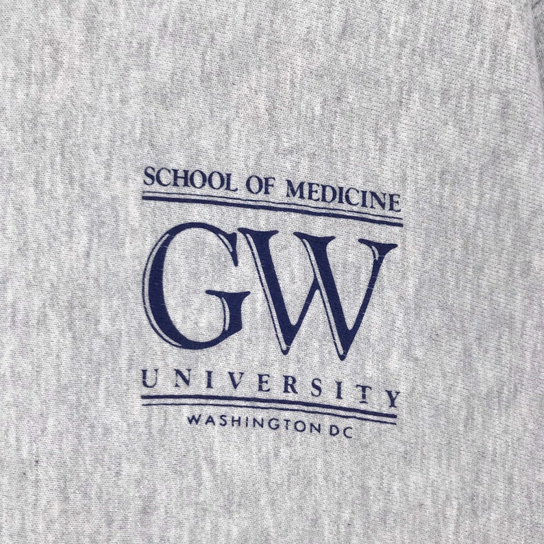 RARE 90s George Washington University Sweatshirt Big Logo - Etsy