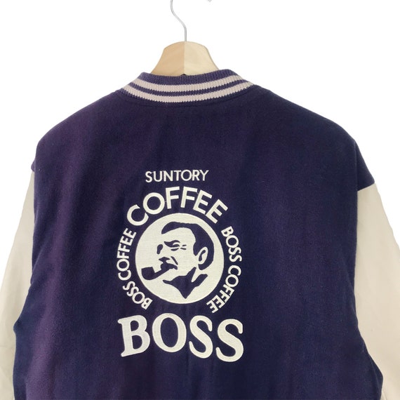 Vintage Suntory Boss Coffee Varsity Jacket Embroidere… - Gem
