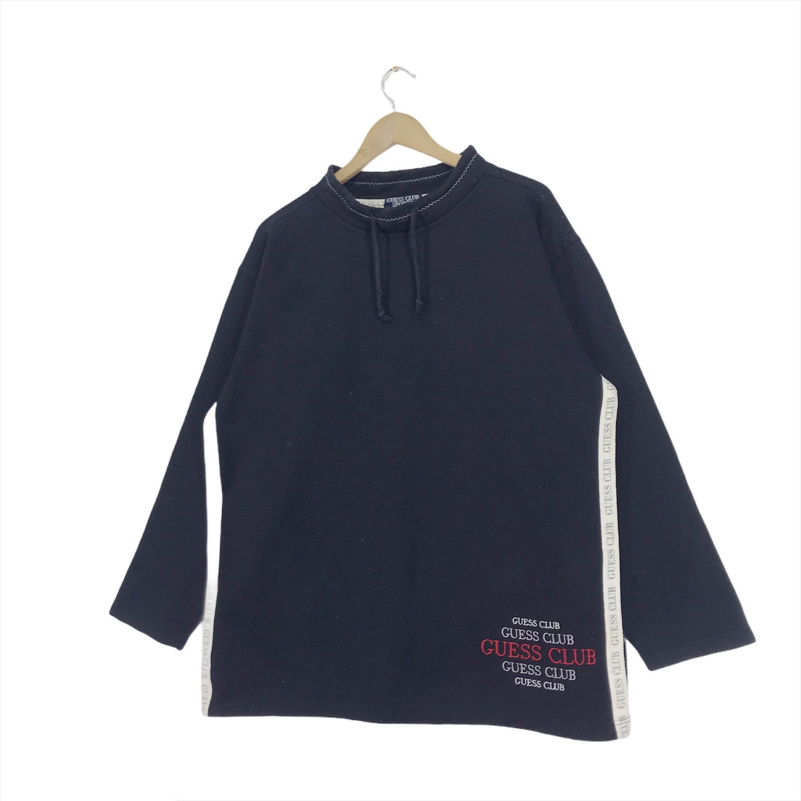 Vintage Guess Sweatshirt Big Logo Pullover Spellout Guess Club Sport ...