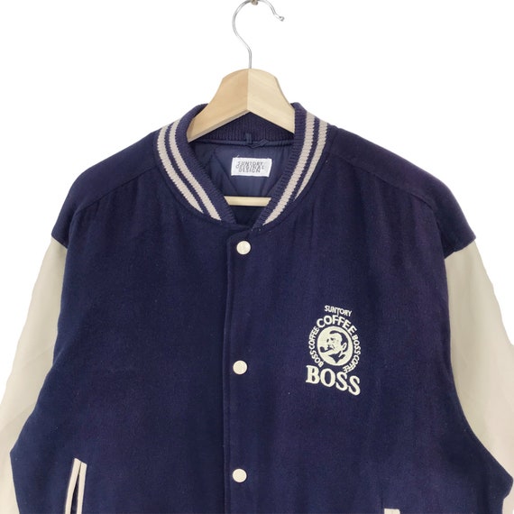 Vintage Suntory Boss Coffee Varsity Jacket Embroidere… - Gem