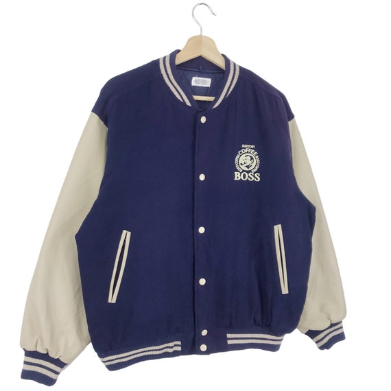 Vintage Suntory Boss Coffee Varsity Jacket Embroidere… - Gem